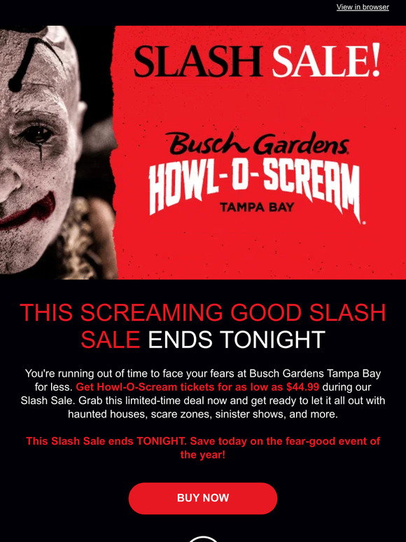 SeaWorld: ENDS TONIGHT: Howl-O-Scream Tickets as Low as $44.99 | Milled