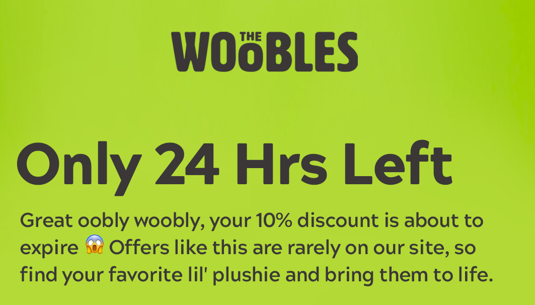 Woobles: ⏲ Today is your last chance | Milled