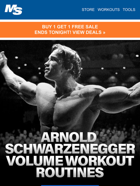 Muscle & Strength: Arnold Schwarzenegger Volume Workout Routines | Milled