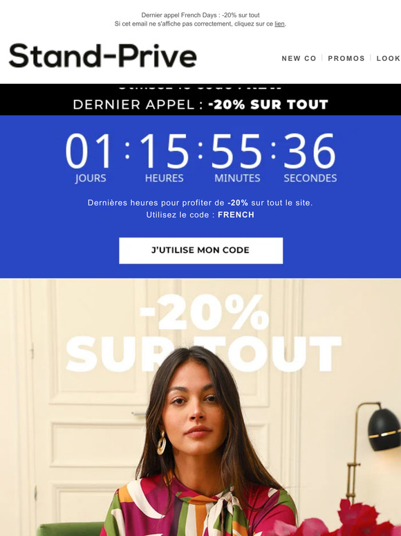 Stand Privé: Dernier rappel : votre code va expirer ⏰ | Milled