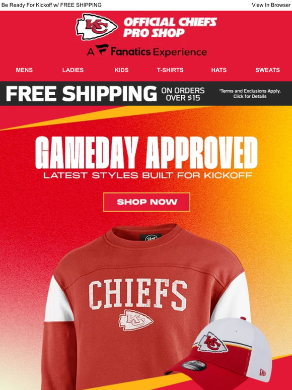 Kansas City Chiefs: Hit the Field | Latest Chiefs Styles For Kickoff ...