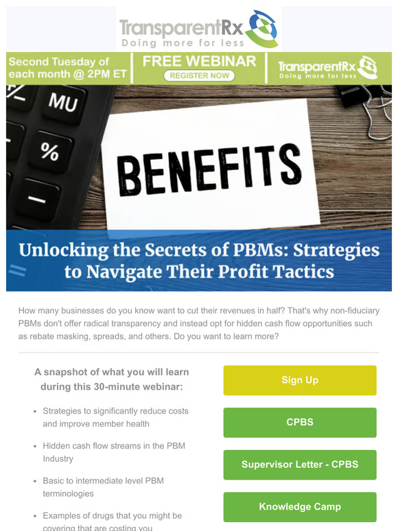 TransparentRx: —, Discover the Hidden Workings of PBMs & Gain Insights ...