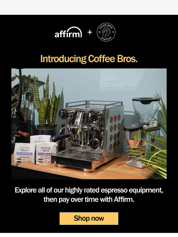 Coffee Bros.: Specialty Coffee + Equipment: Pay over time: Now ...