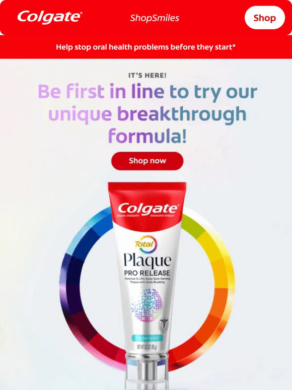 Colgate: Colgate Total Plaque Pro-Release is here | Milled