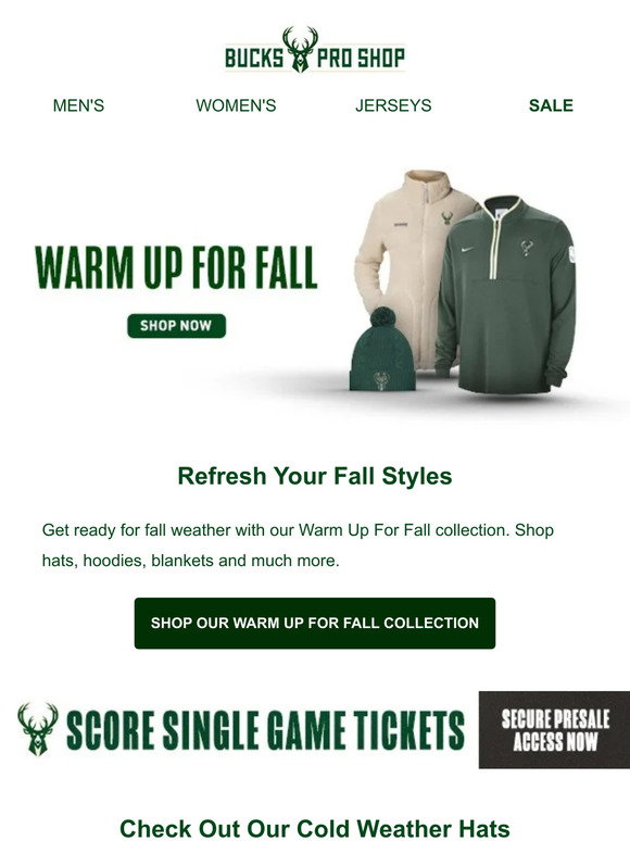 Bucks Pro Shop: Warm Up For Fall In New Bucks Gear! | Milled