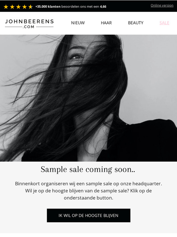 JohnBeerens: Kom jij naar onze sample sale? | Milled