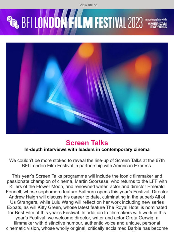 BFI: Screen Talks line-up revealed | Milled