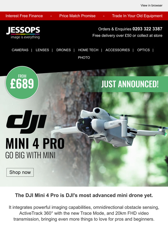 Jessops: Fly high with the new DJI Mini 4 Pro ⚡🚁 | Milled