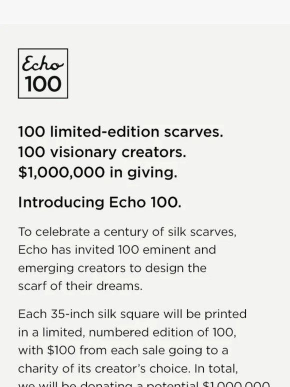 Echo New York: COMING SOON: Introducing Echo 100 | Milled