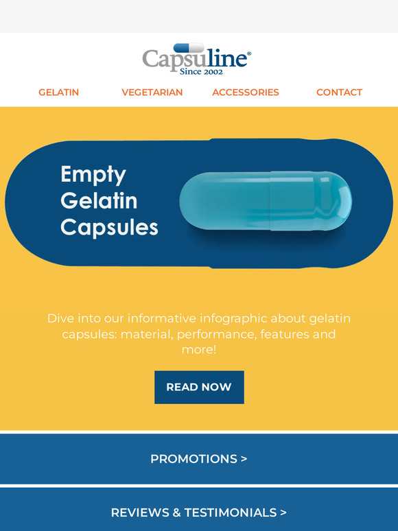 Capsuline: 🐮 Empty Gelatin Capsules [+ Infographic] | Milled