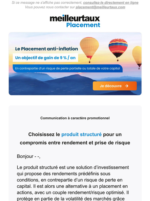 Meilleur Taux: Choisissez le produit structuré pour un compromis entre ...