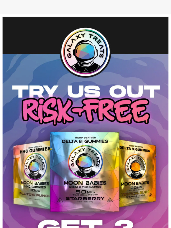Delta 8 Galaxy: Claim Your FREE D8, D9, & HHC Gummies Samples 🎁 | Milled