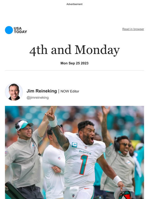 USA TODAY: NFL Week 3 breakdown: Dolphins drop 70-burger | Milled