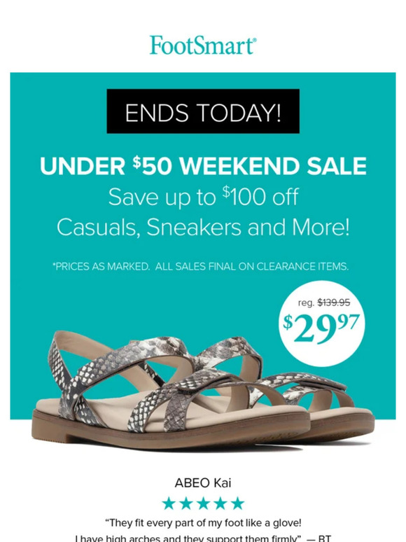 FootSmart: ENDING! Unbelievable Savings on Casuals, Sneakers & More ...