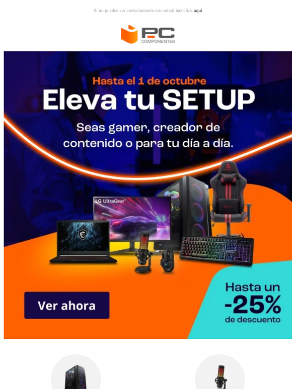 PC Componentes (directo): ¿Tu SetUp se queda atrás? 😵‍💫 ¡Elévalo! 🔝 ...