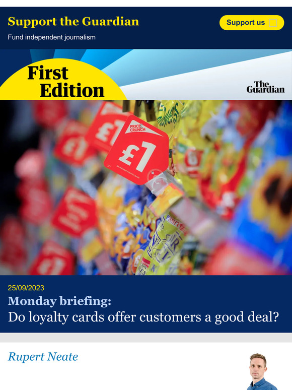 The Guardian: The cost of loyalty cards | First Edition from the ...
