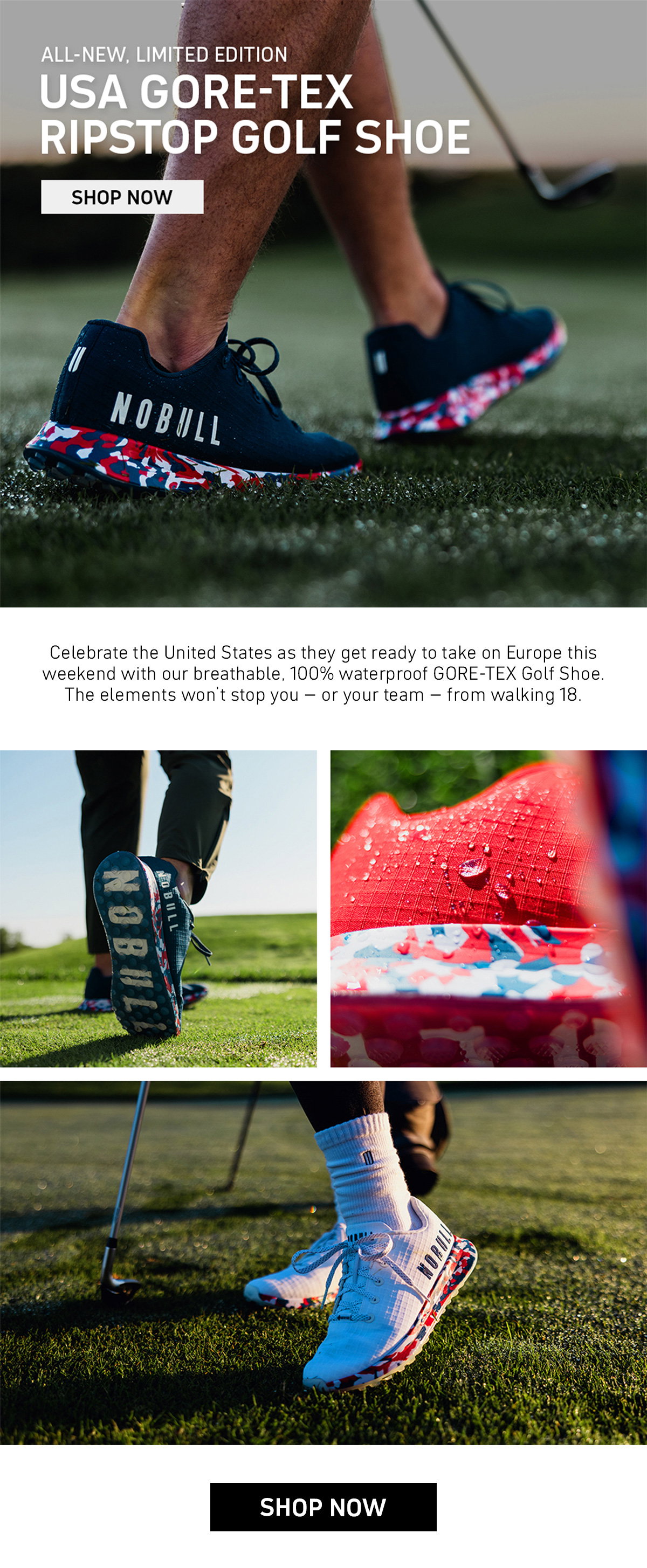 NOBULL: ALL-NEW Limited Edition USA GORE-TEX Ripstop Golf Shoe. | Milled