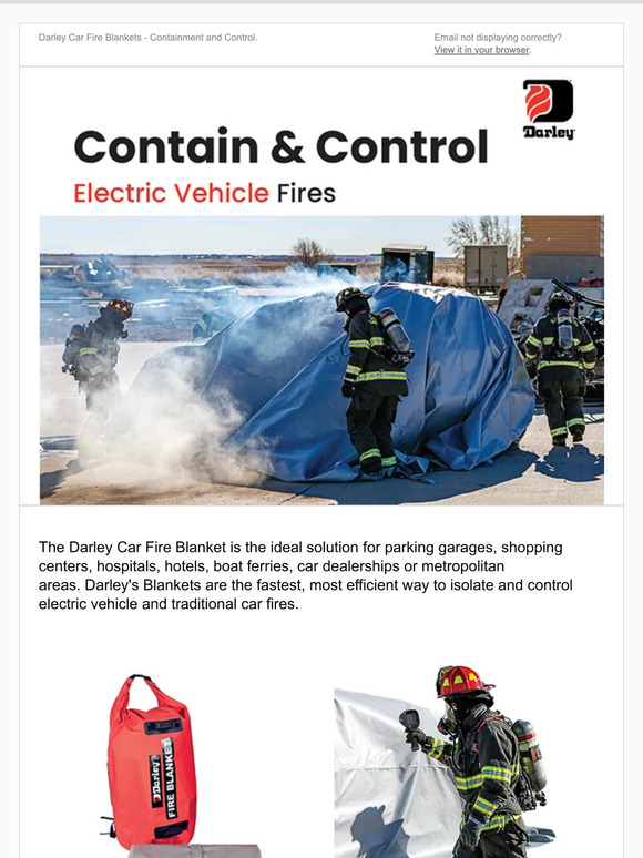 Darley: Darley Car Fire Blankets - The Key to Containment in EV Fires ...