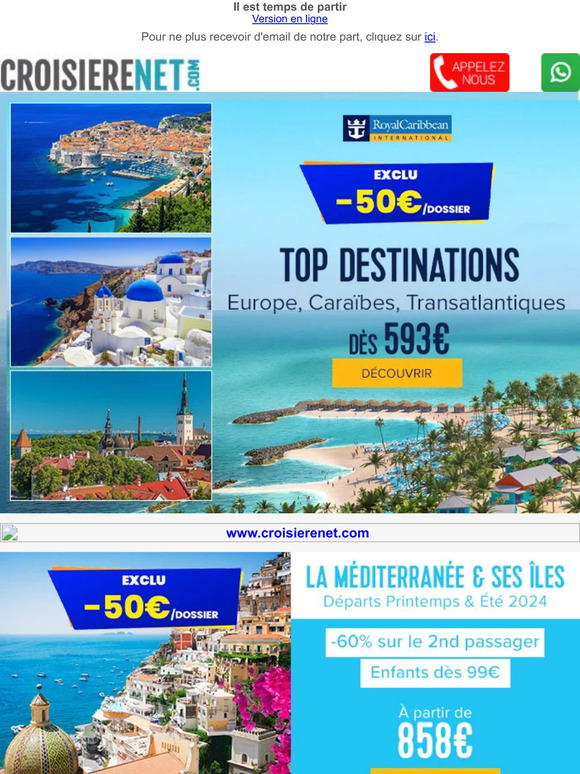 Croisieres: [Early Deal 2024] Europe & Caraibes dès 593E | Milled