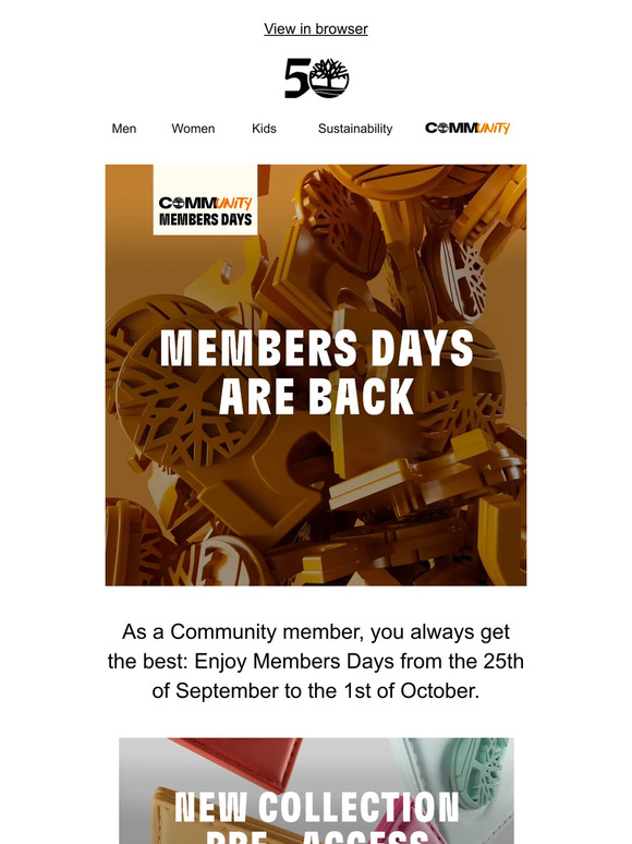 Timberland: Community members days are back! | Milled