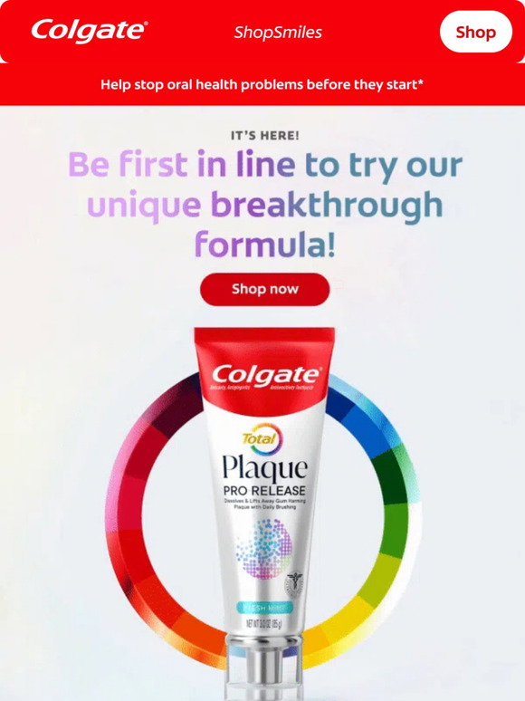 Colgate: Colgate Total Plaque Pro-Release is here | Milled