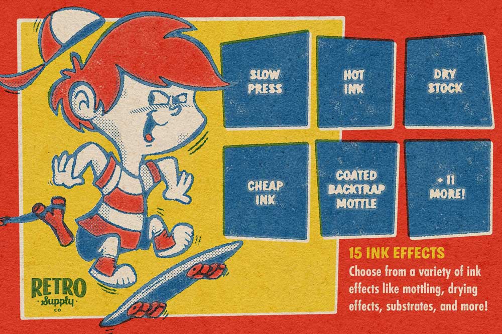 RetroSupply: [NEW] InkChamp Vintage Printing Press Effects | Milled