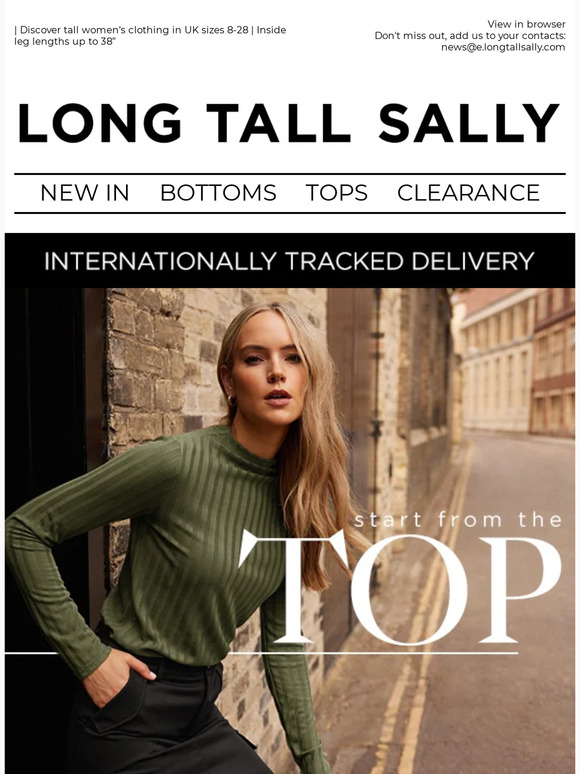 Long Tall Sally: 100s of Tops at great value prices | Milled