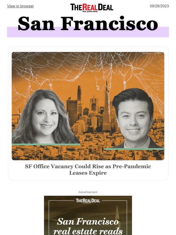 The Real Deal: SF office vacancy could rise; Baylands to start 660-acre ...