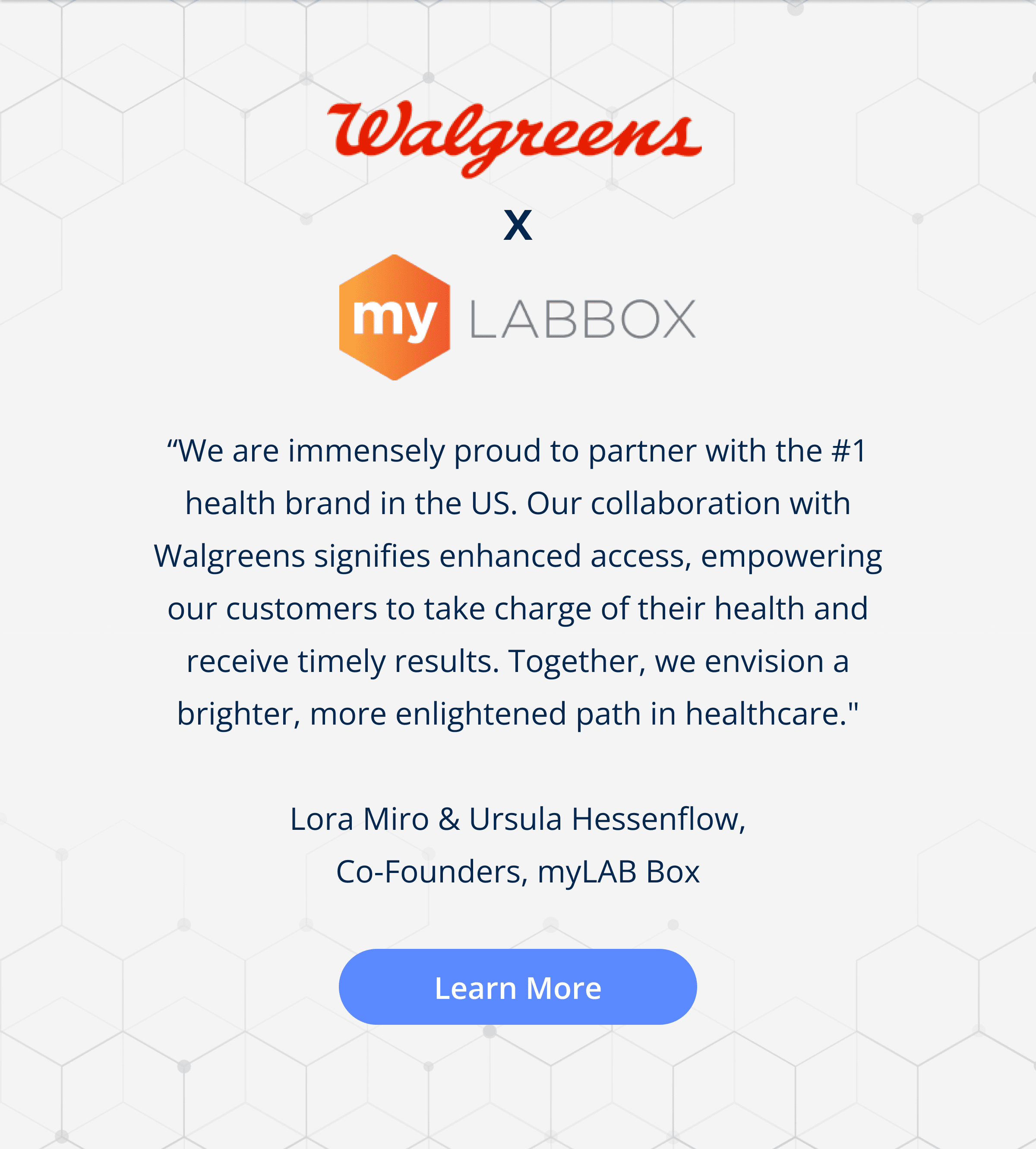 myLAB Box: BIG News: Walgreens x myLAB Box | Milled