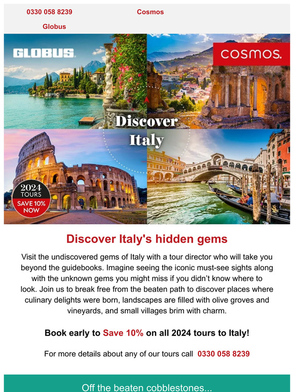Cosmos Holidays: Discover Italy's hidden gems | Milled