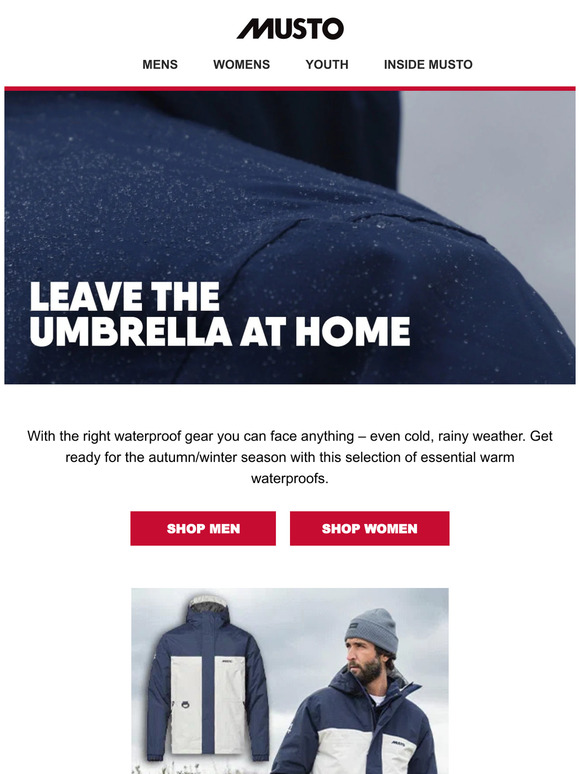 Musto UK: Don’t let the rain stop you | Milled