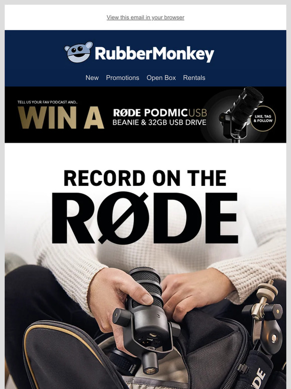 Rubber Monkey: Record on the RØDE 🎙️ 3 Portable Podcast Setups | Milled