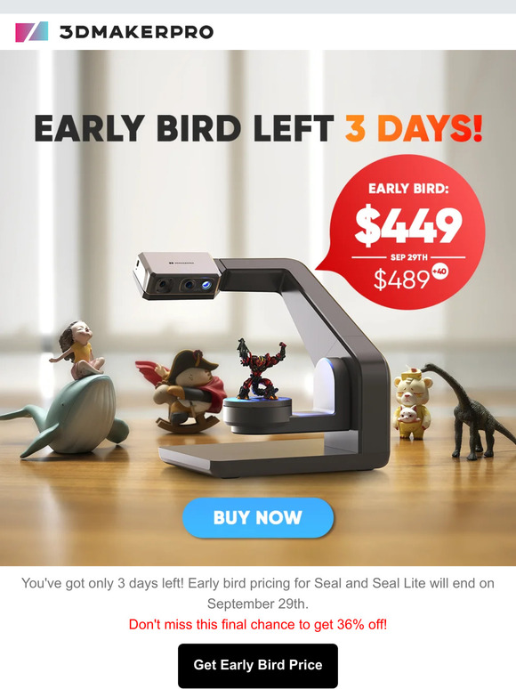 3DMakerpro: Only 3 days left for early bird pricing! | Milled