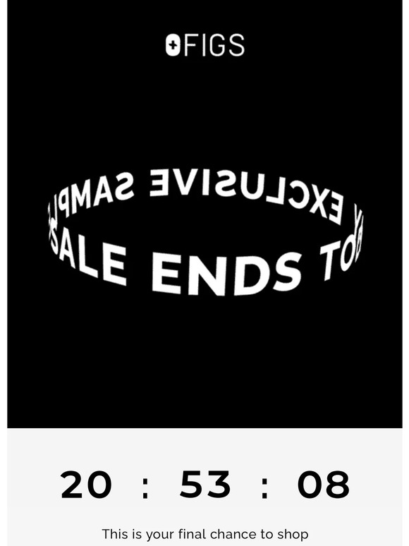 FIGS: Ends Today: Exclusive Sample Sale | Milled