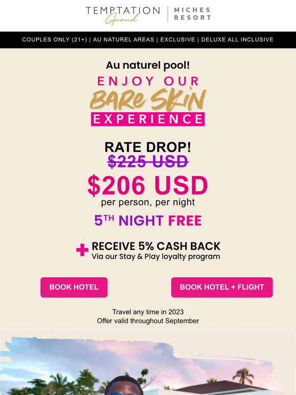 Temptation Cancun Resort: Last days ⏰ Free night + price drop! 🤩 ...