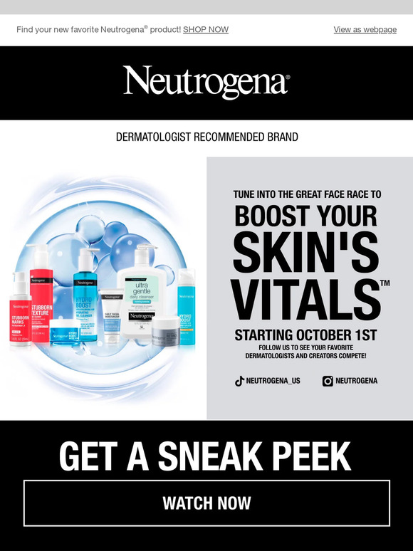 Neutrogena SkinID: Introducing the Great Face Race | Milled