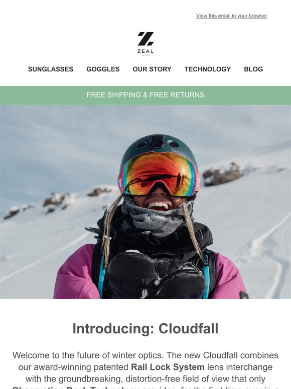 Zeal Optics: Introducing: CLOUDFALL | Milled