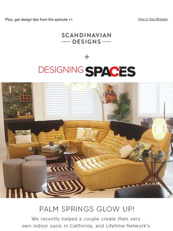 Scandinavian Designs: See us on Designing Spaces on the Lifetime ...