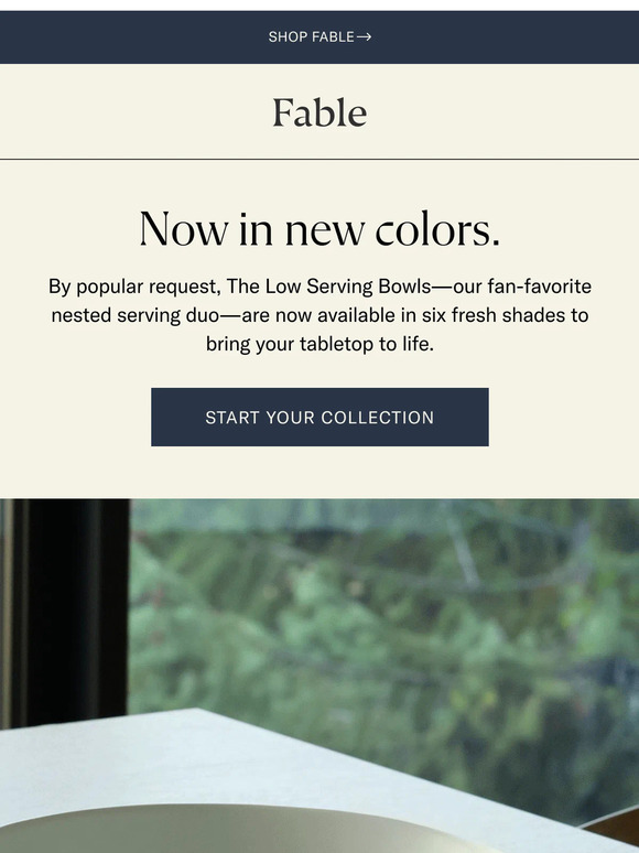 Fable: New Colors: The Low Serving Bowls 🎨 | Milled