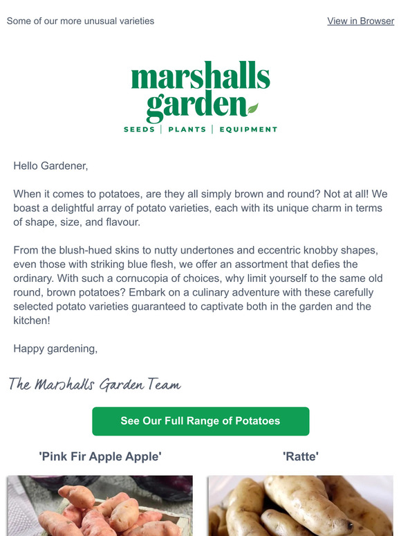 Marshalls Seeds: Pink, Blue, Knobbly and Nutty Potatoes!!! | Milled