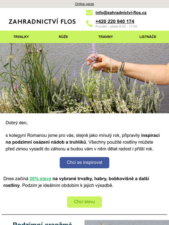 Zahradnictví Flos: Podzimní výzdoba 5× jinak | Milled