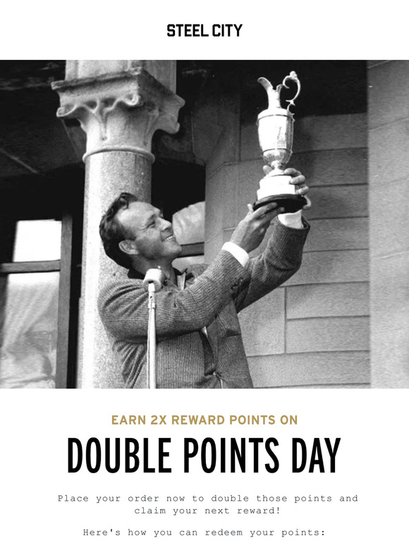 Steel City: It’s Double Points Day! ️ | Milled