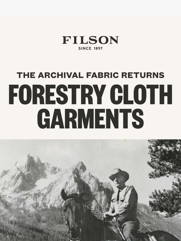 Filson: Legendary Forestry Cloth | Milled
