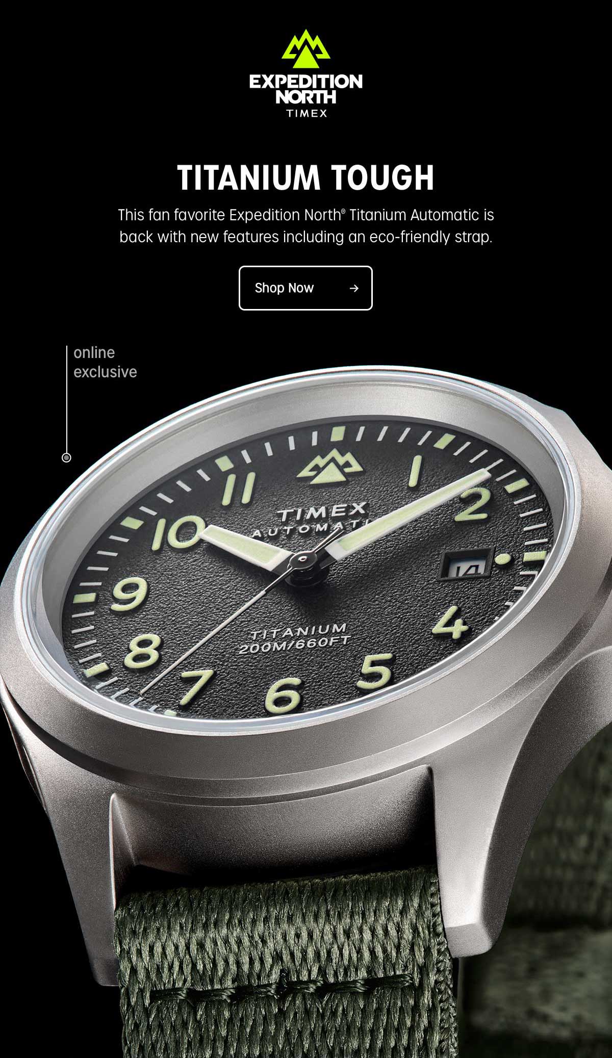 Timex: New Expedition North - Titanium Tough | Milled