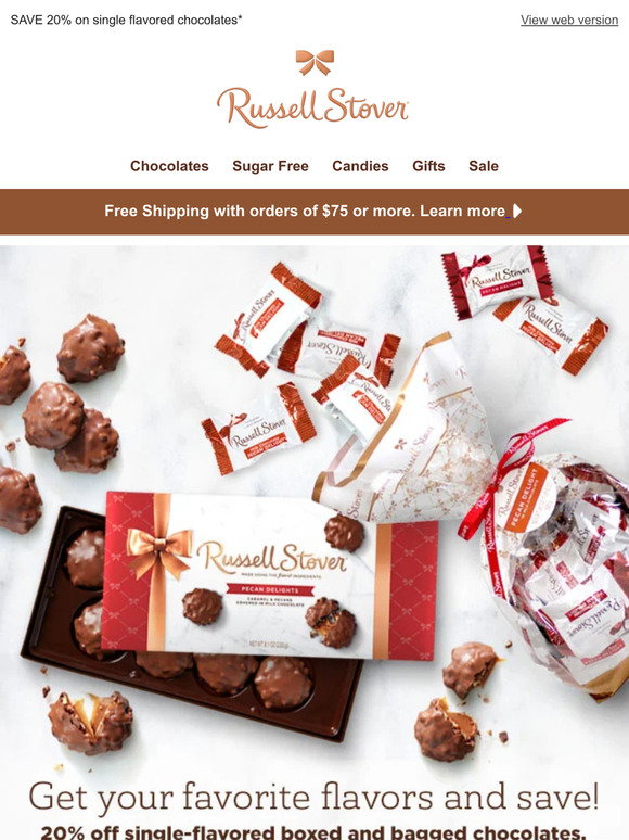 Russell Stover: Warm Weather Shipping has ended! | Milled