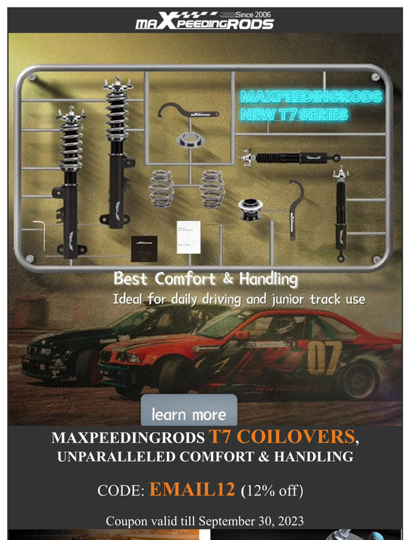 Maxpeedingrods: BMW & Honda T7 Coilovers, Real Better Handling! | Milled