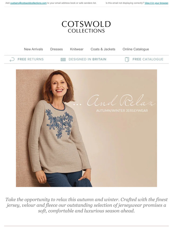Cotswold Collections: And Relax... | Shop Our Latest Jerseywear | Milled