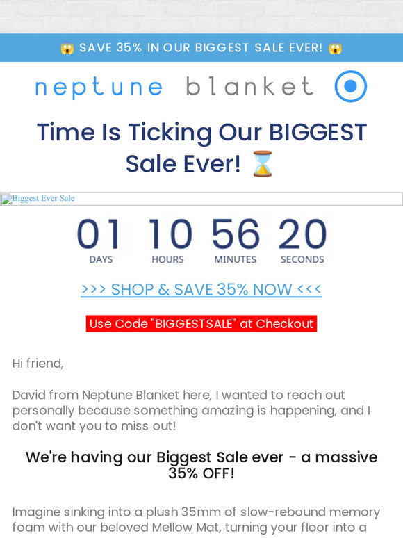 Neptune Blanket: Join In On Our Biggest Ever Sale! Code Inside! 😱 | Milled