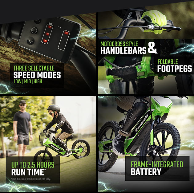 Kawasaki: 2-wheel fun starts on the Elektrode electric balance bike | Milled