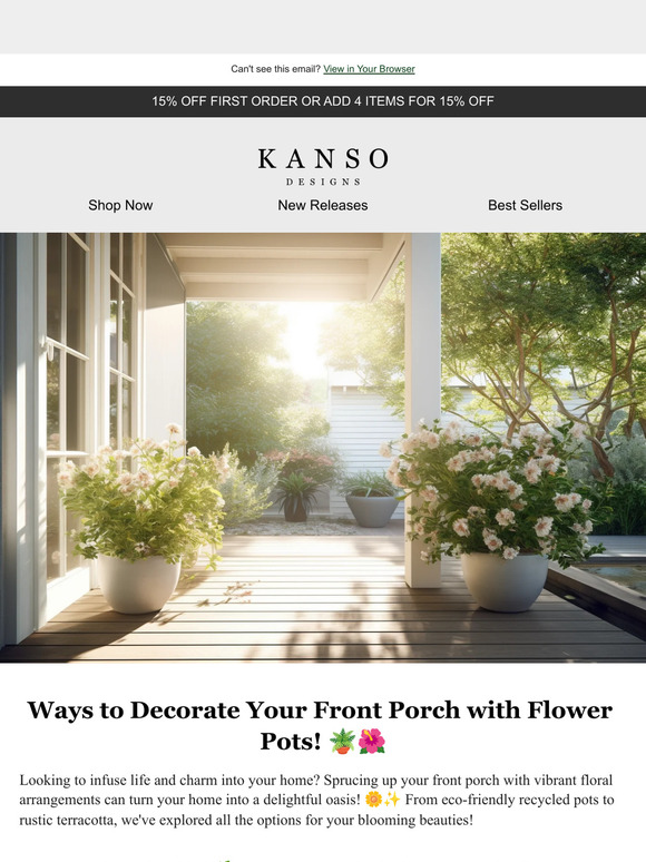 Kanso Designs: 🏡 Ready to Transform Your Porch into a Floral Paradise ...